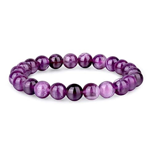 Amethyst Crystal Beaded Bracelet - Crystal Vibe